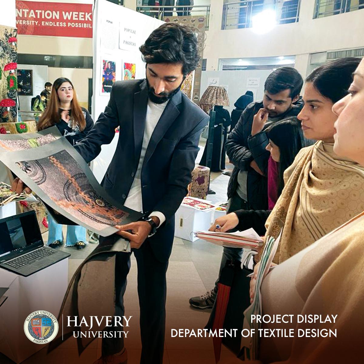 HU PROJECT DISPLAY DEPARTMENT OF TEXTILE DESIGN - Hajvery University