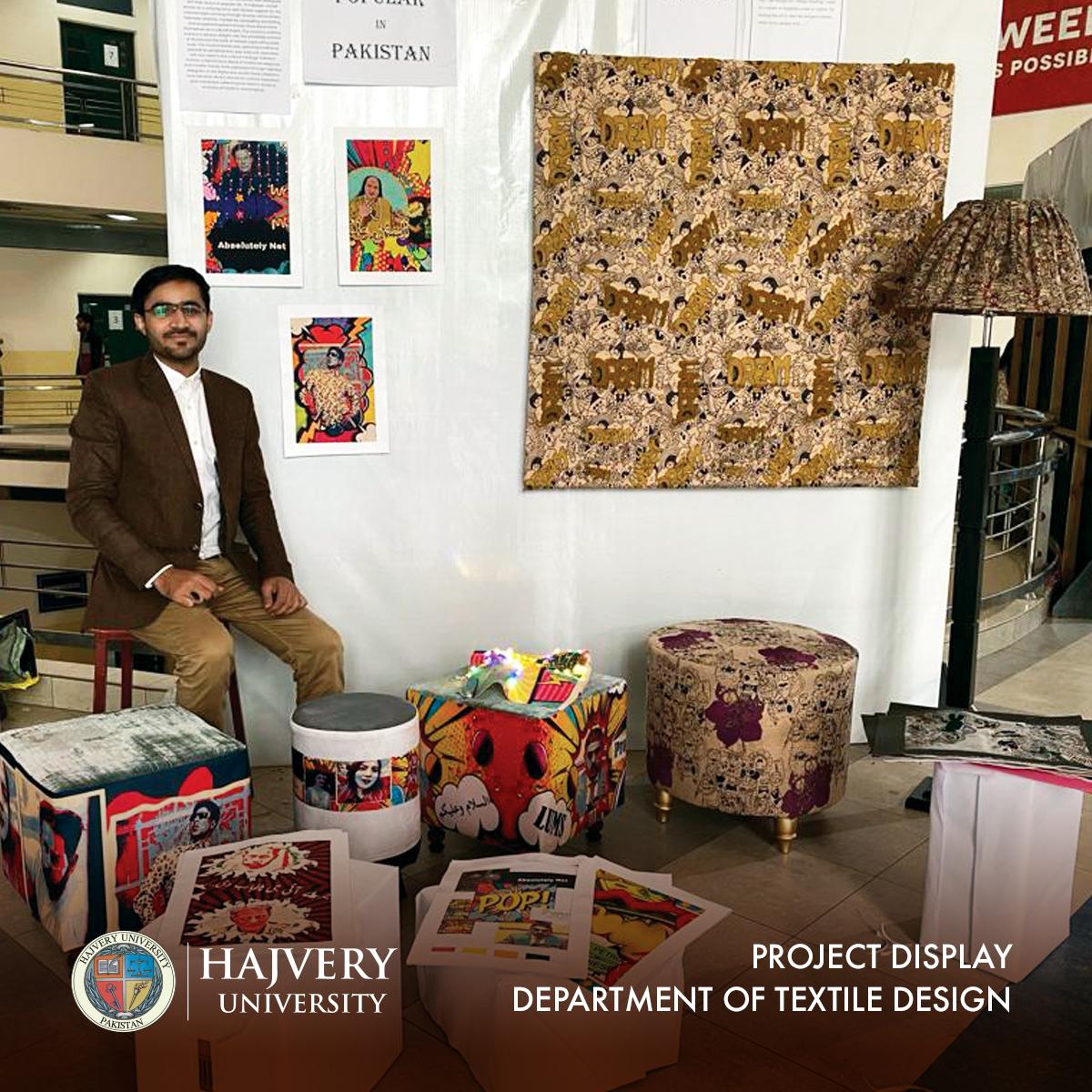 HU PROJECT DISPLAY DEPARTMENT OF TEXTILE DESIGN - Hajvery University