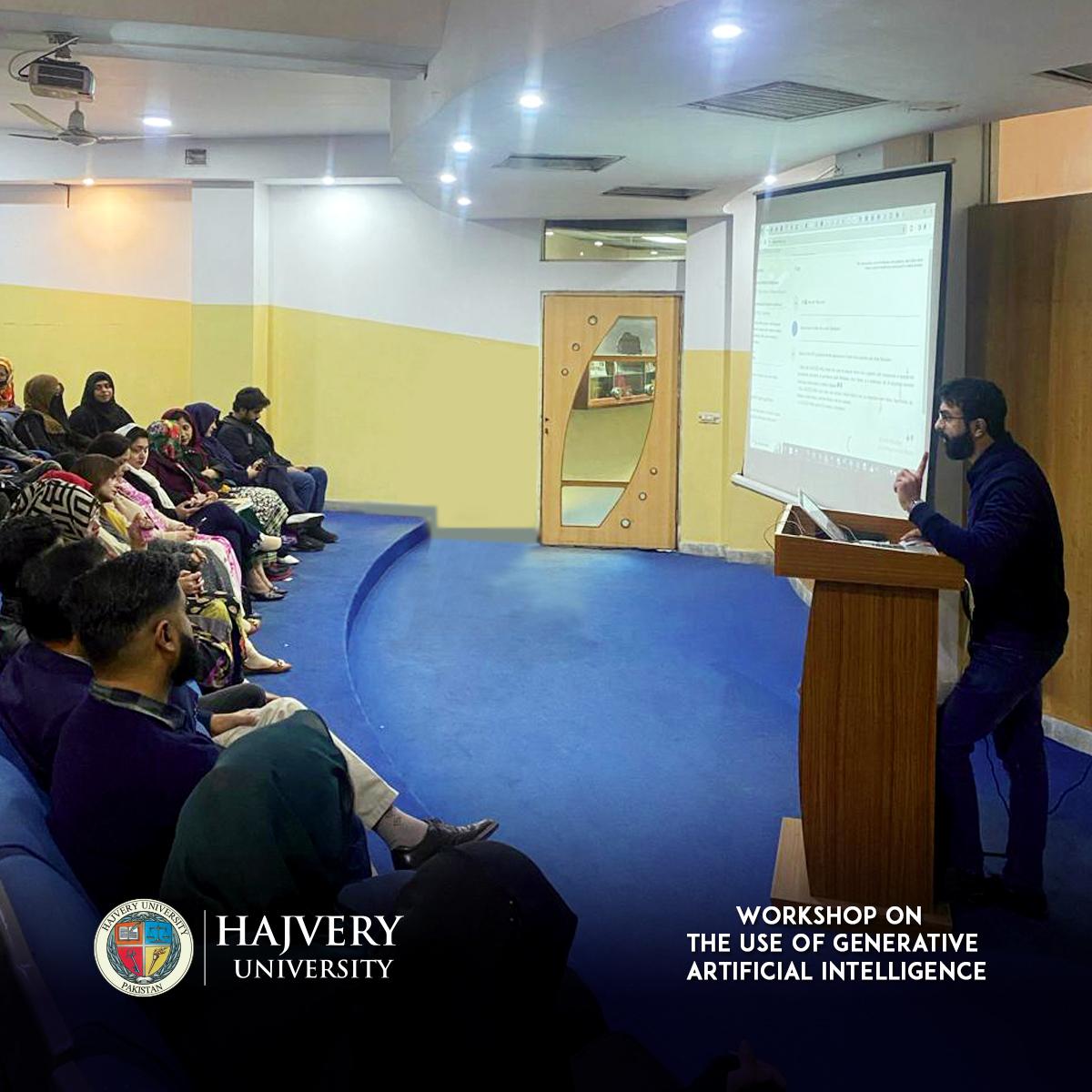 Workshop on the Use of Generative Artificial Intelligence - Hajvery ...