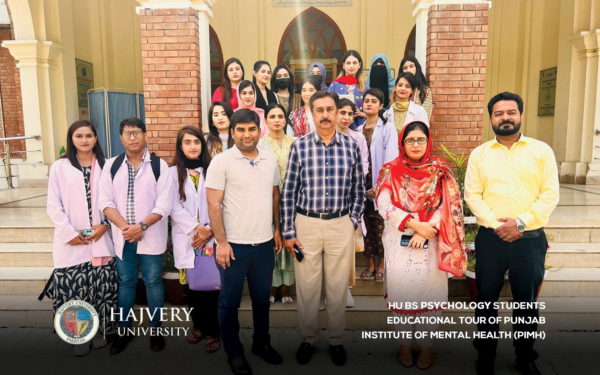 HU BS Psychology Students Educational Tour of Punjab Institute of ...